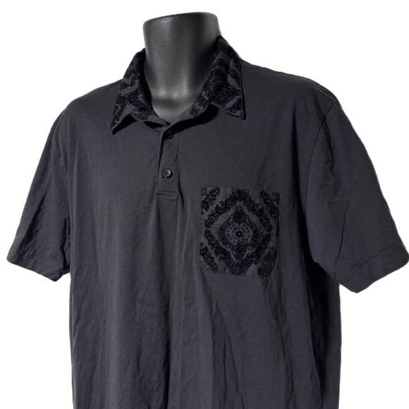Truth Substance | Shirts | Truth Substance Black Polo Shirt Burnout ...